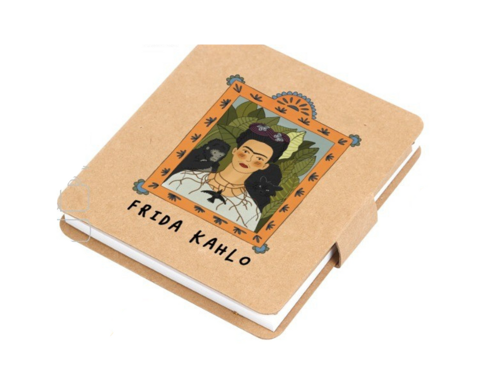 Mini Cuadernito con colores y hojas Frida Kahlo – Blablarte